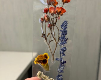 Handmade Pressed Floral Laminated Bookmarks Real Flowers Book Lover ...