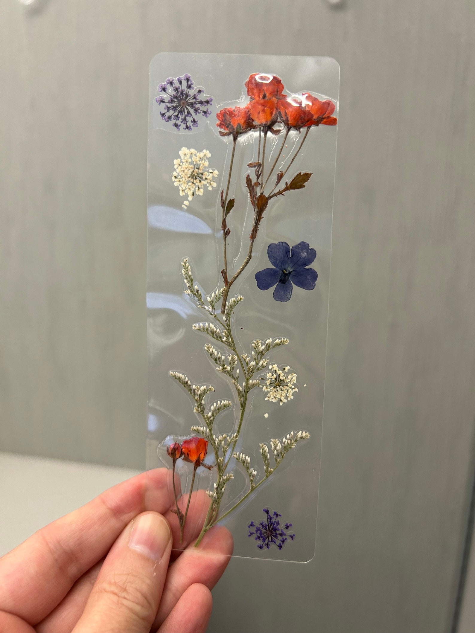 Handmade Pressed Floral Laminated Bookmarks Real Flowers Book Lover ...