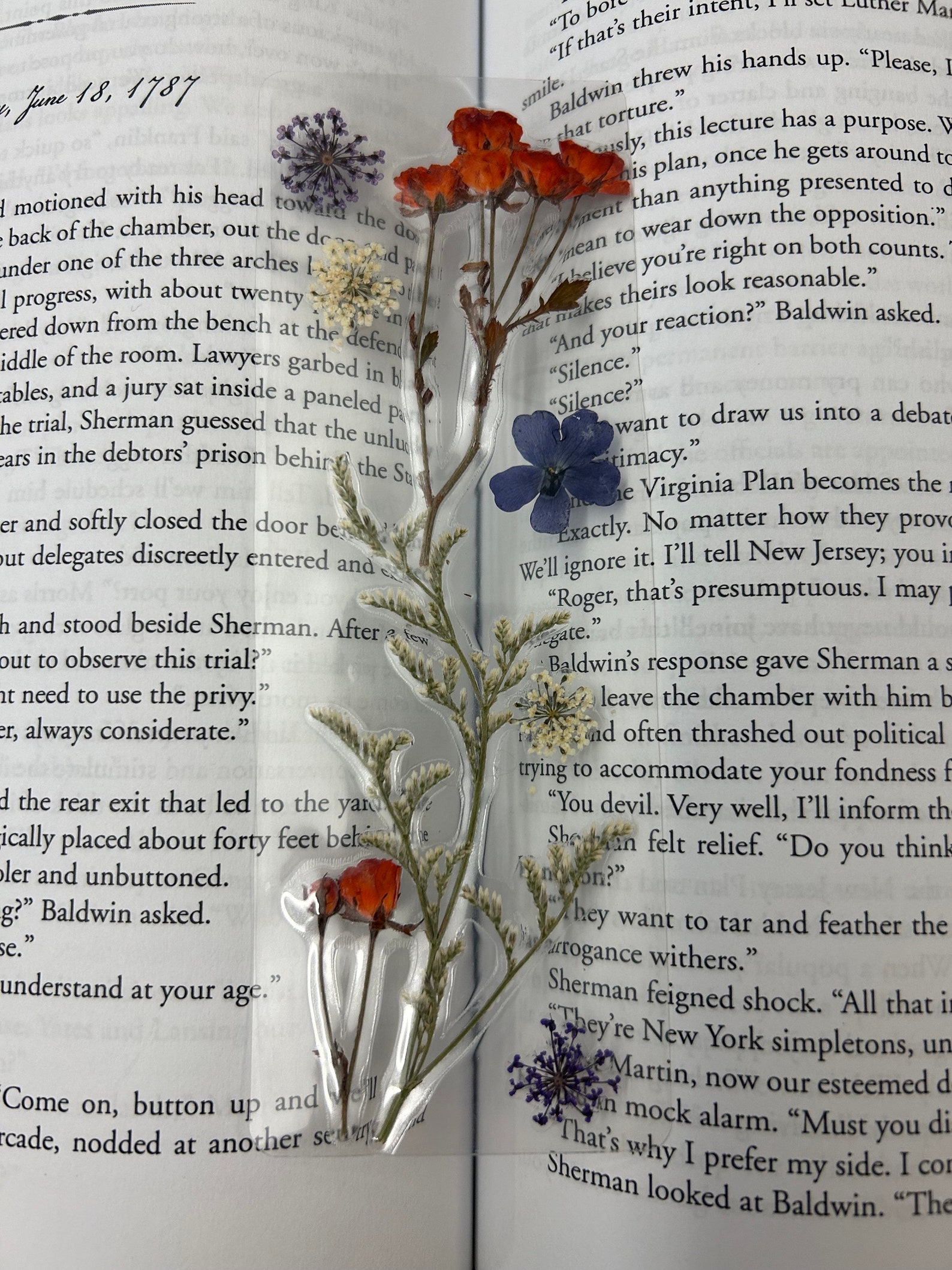 Handmade Pressed Floral Laminated Bookmarks Real Flowers Book Lover ...