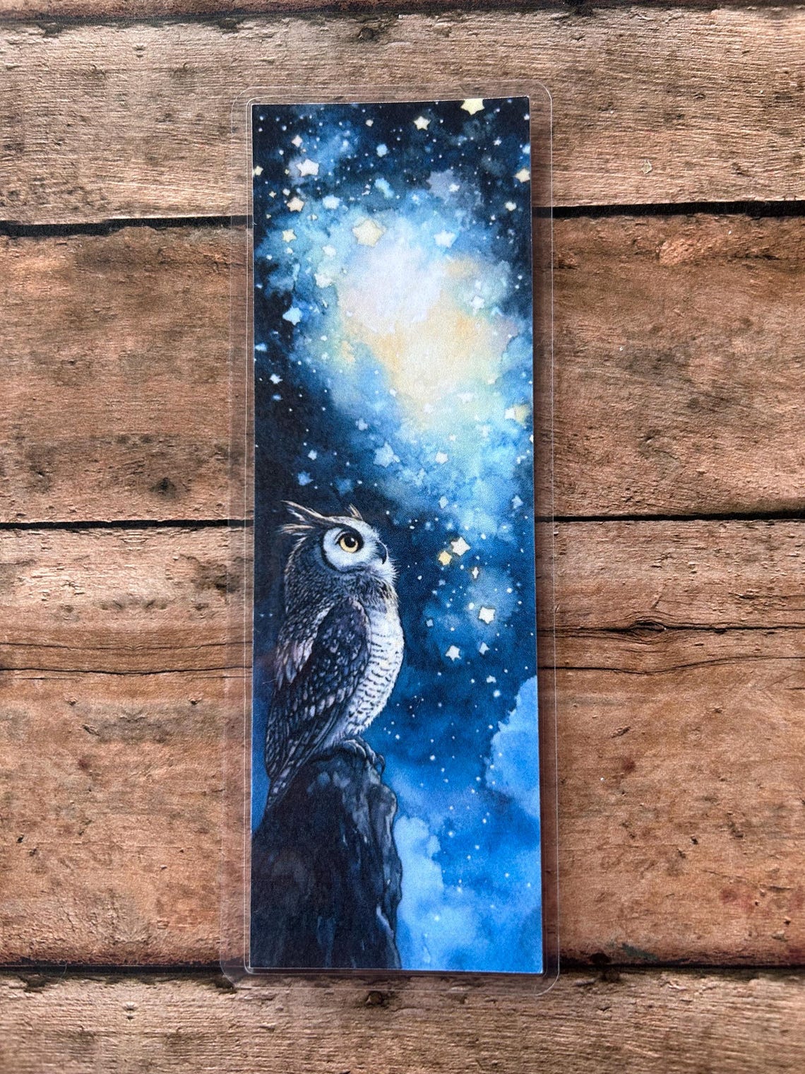 Cute Owl Owls Laminated Bookmark - Book Lover Gift - Bookmark - Owl ...