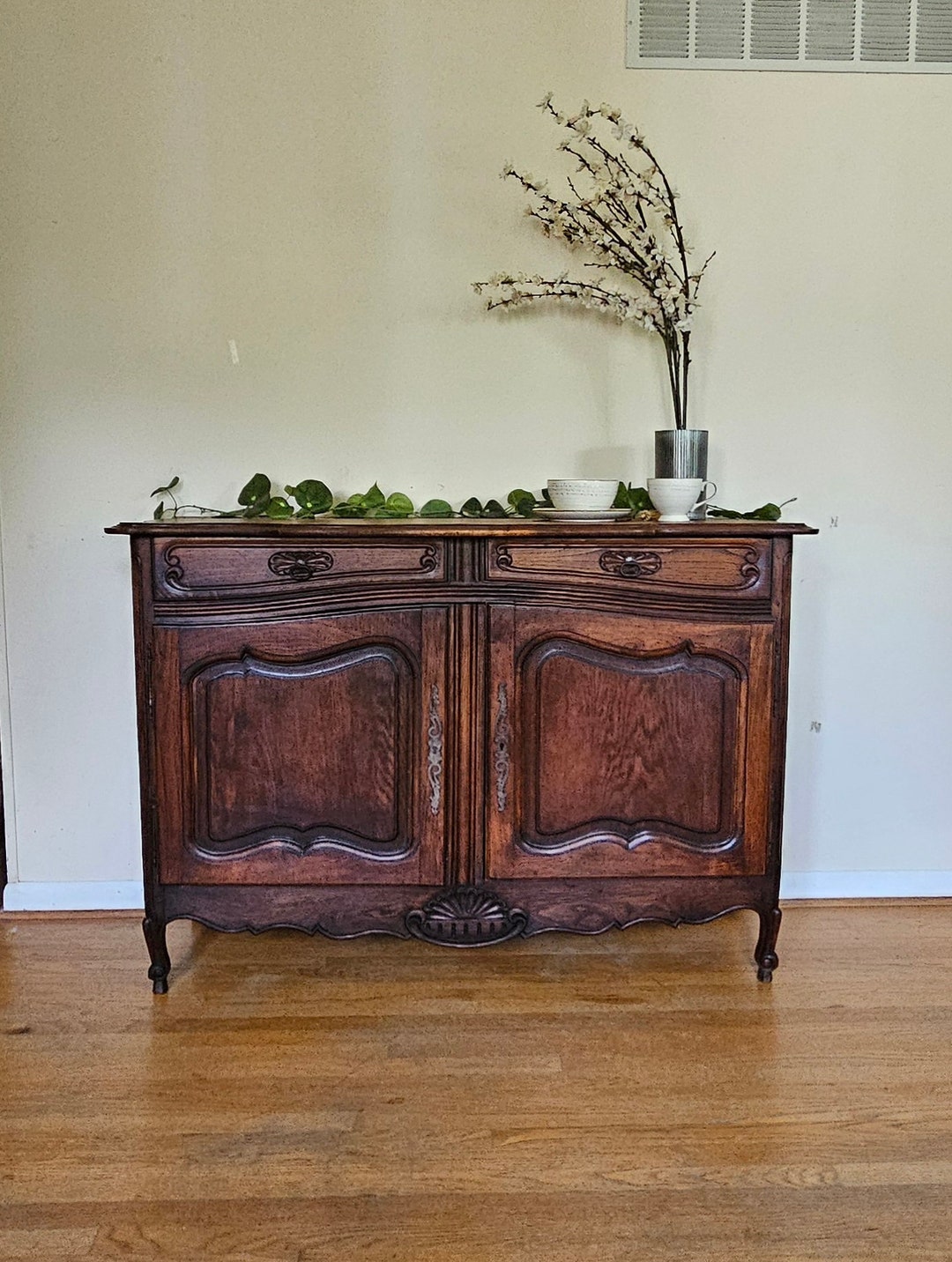 Antique Louis XV French Oak Buffet Sideboard 1800s 19th Century - Etsy