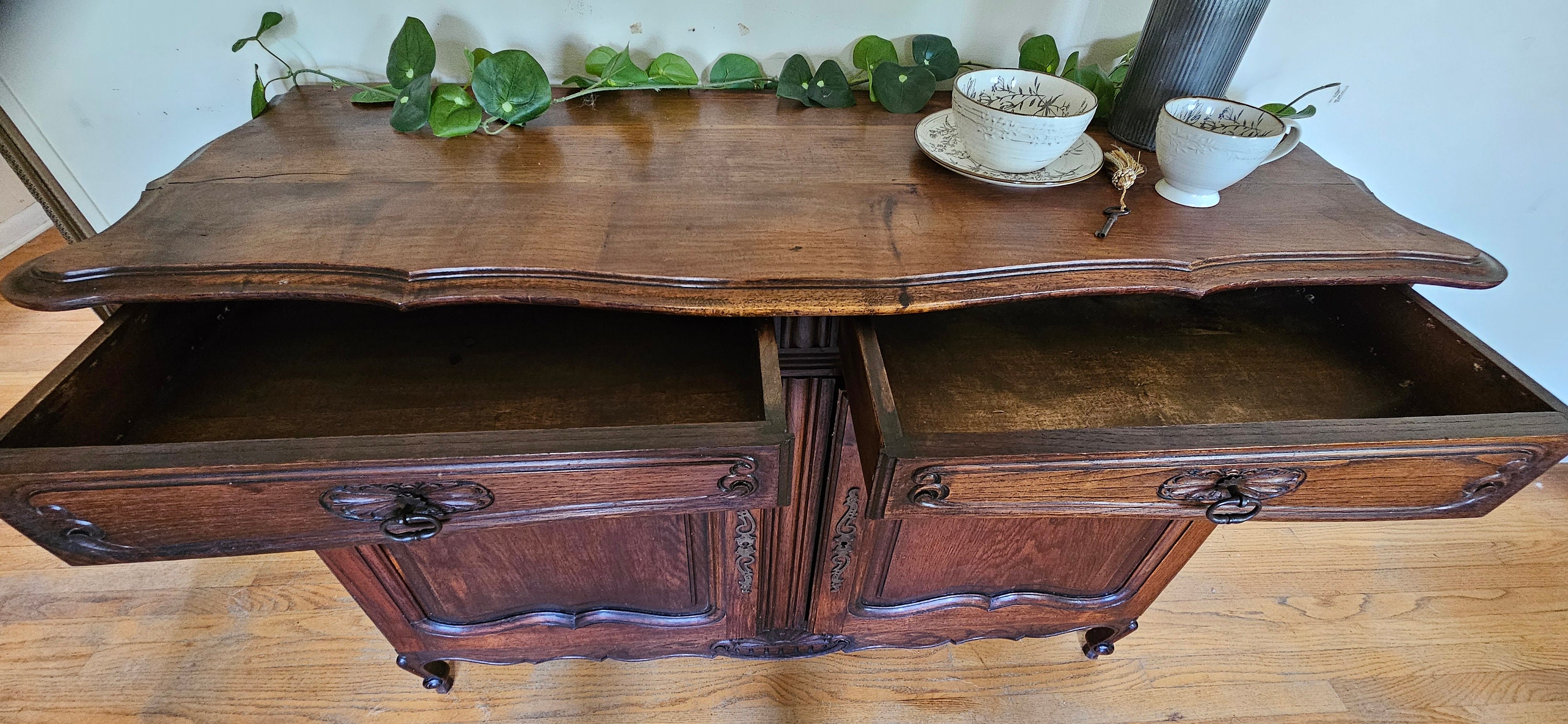 Antique Louis XV French Oak Buffet Sideboard 1800s 19th Century - Etsy