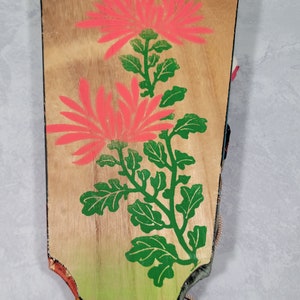 Vintage Japanese Hagoita Battledore Paddle Woman in Kimono With Painted ...