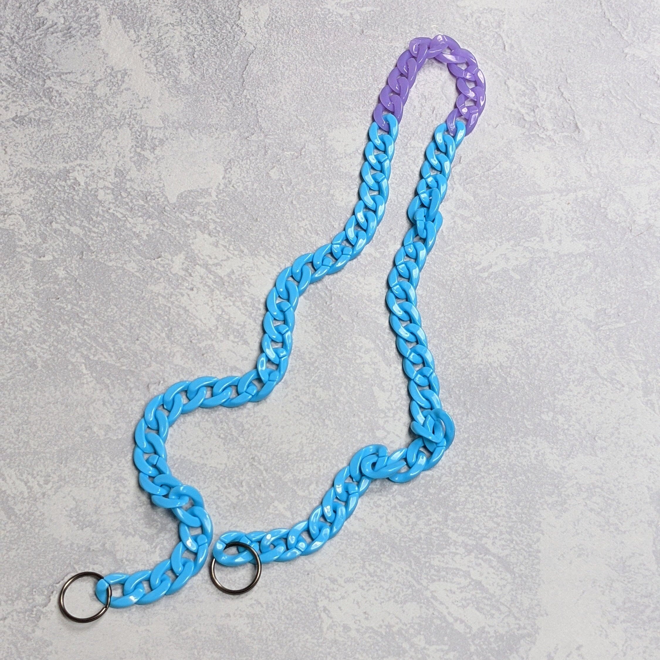 Chunky Plastic Chain Link Face Mask Holder Colorful Kawaii Open Chain ...