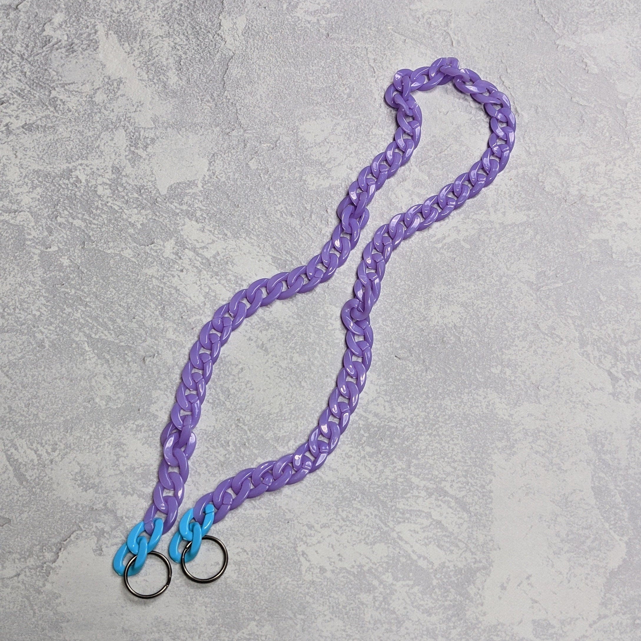 Chunky Plastic Chain Link Face Mask Holder Colorful Kawaii | Etsy