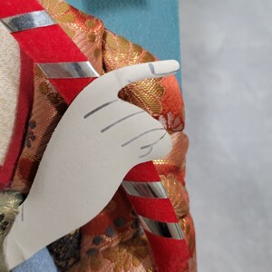 Vintage Japanese Hagoita Battledore Paddle Woman in Kimono With Painted ...