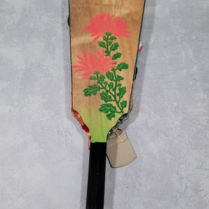 Vintage Japanese Hagoita Battledore Paddle Woman in Kimono With Painted ...
