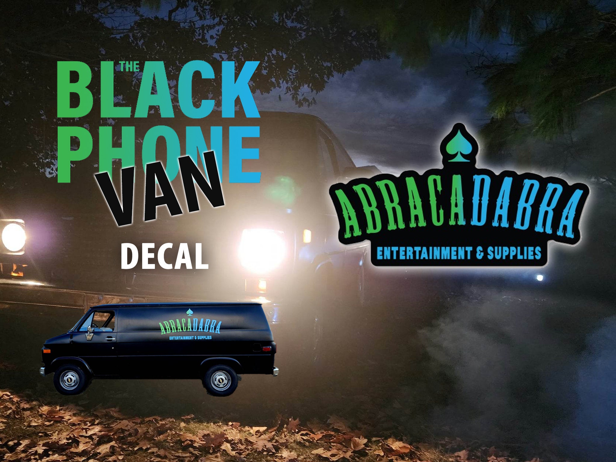 7x4 the Black Phone Full Color Abracadabra Decal Van the Grabber ...
