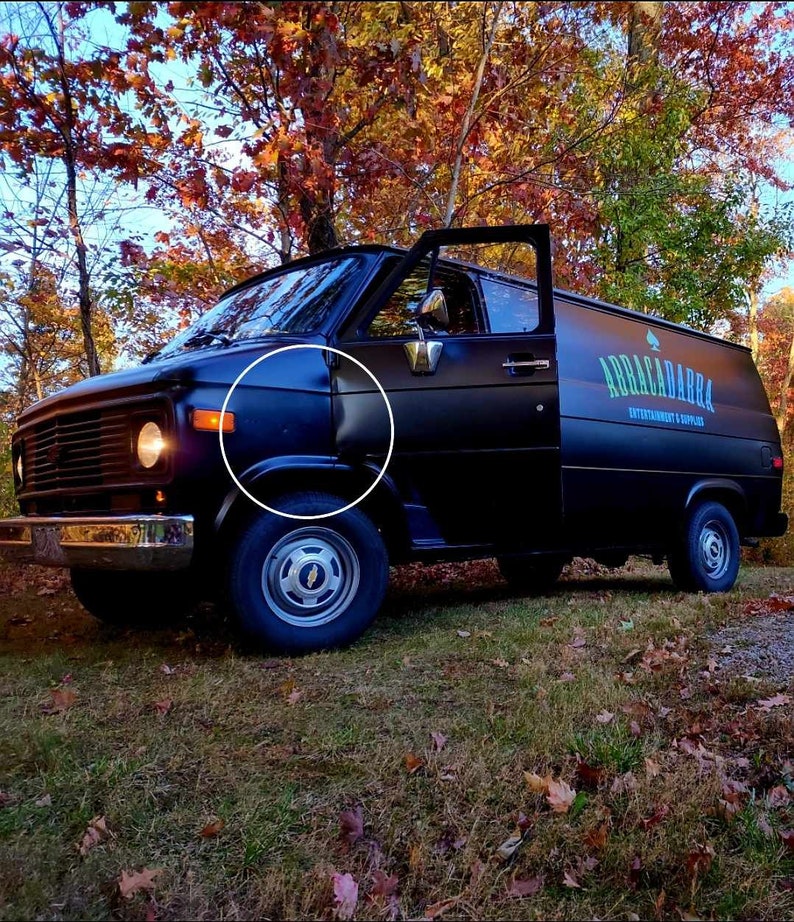 The Original Chevrolet Van Emblems From "the Black Phone Van" the ...