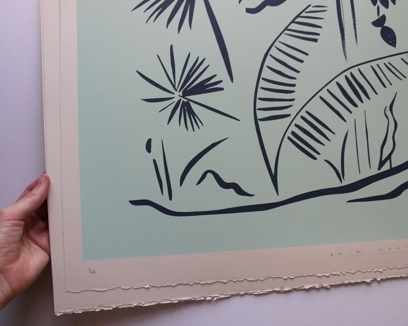 Palm Canopy // Screenprint Limited Edition - Etsy