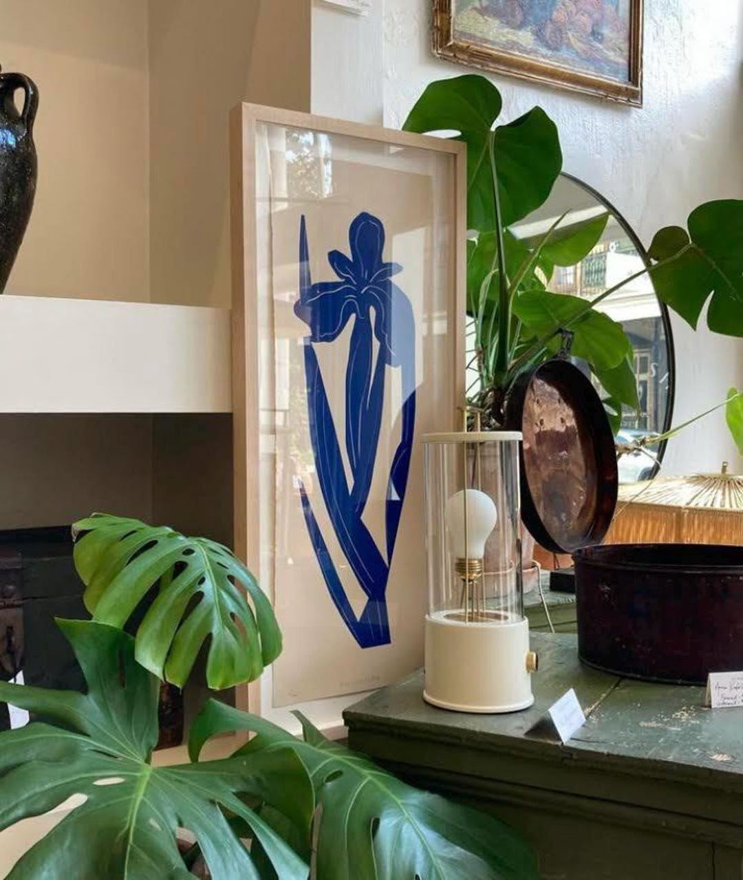 Iris Sculpture in Yves Klein Blue // Screenprint Limited Edition - Etsy