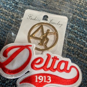 Delta Sigma Theta Brooch Pin: Gold Plated DST Jewelry - Etsy