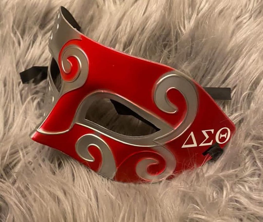 Delta Sigma Theta Plain Mask for Mardi Gras or Masquerade Ball - Etsy