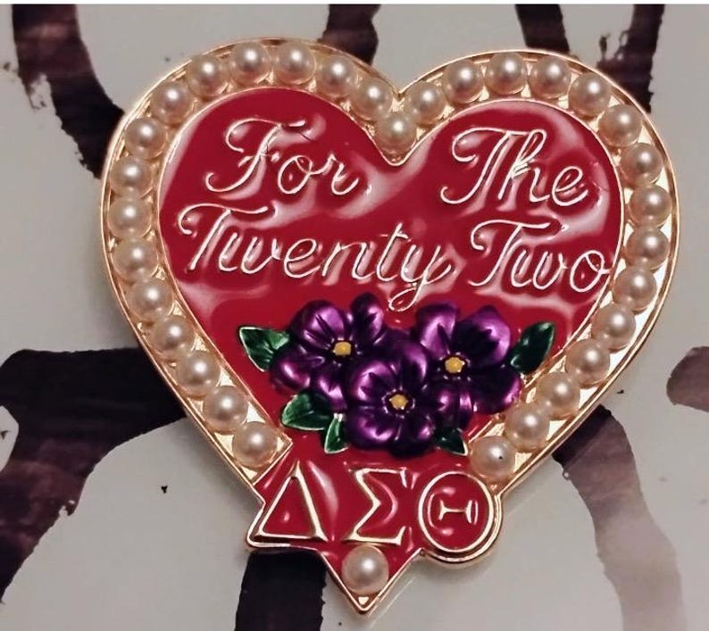 Delta Sigma Theta Brooch: Gold Plated DST 1913 Pin - Etsy