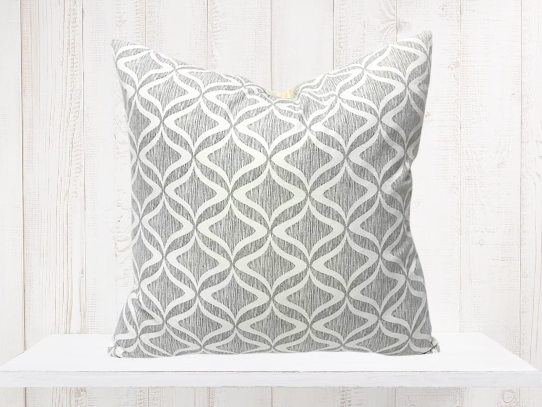 Gray and White Geometric Print Pattern - Silver Light Gray Texture ...