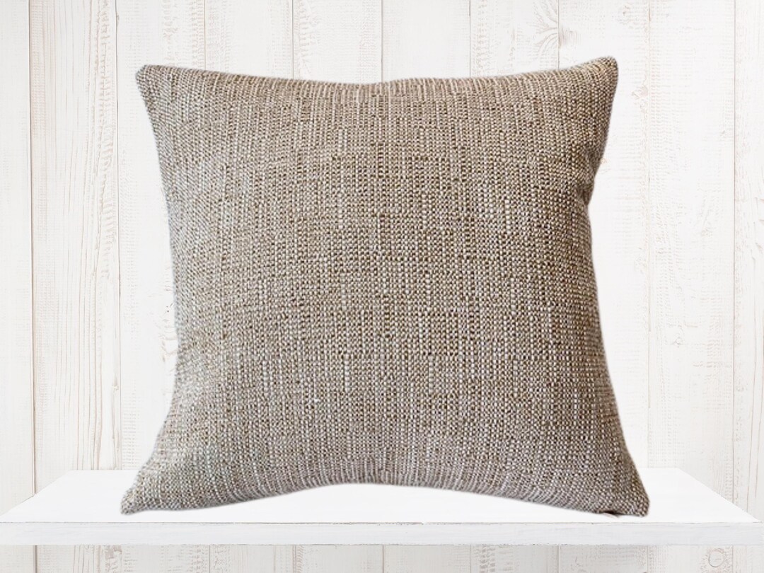 Rustic Farmhouse Pillow Cover: Natural Earthy Tones - Etsy