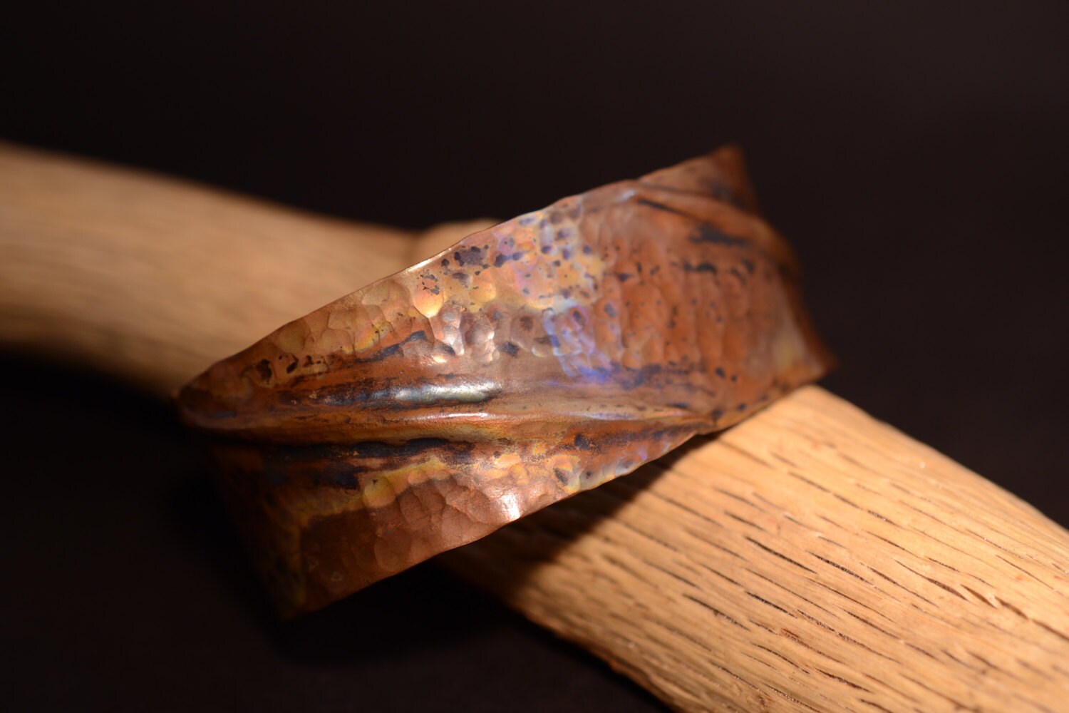 Folded Copper Bracelet - Etsy