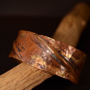 Folded Copper Bracelet - Etsy