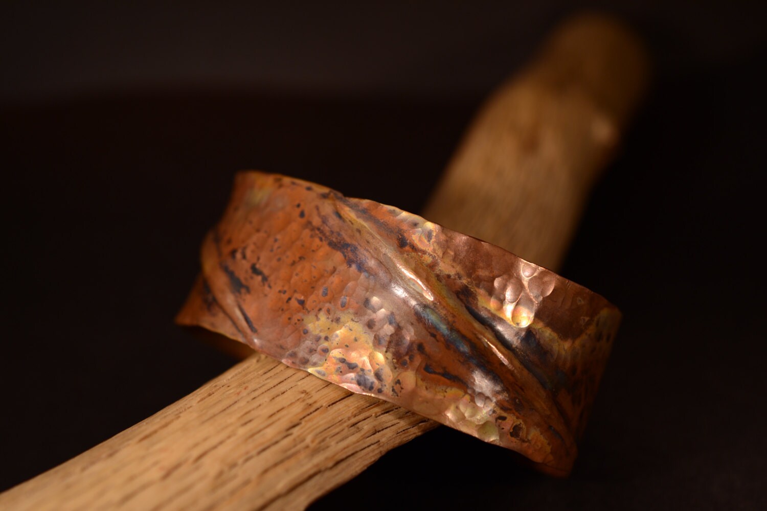 Folded Copper Bracelet - Etsy