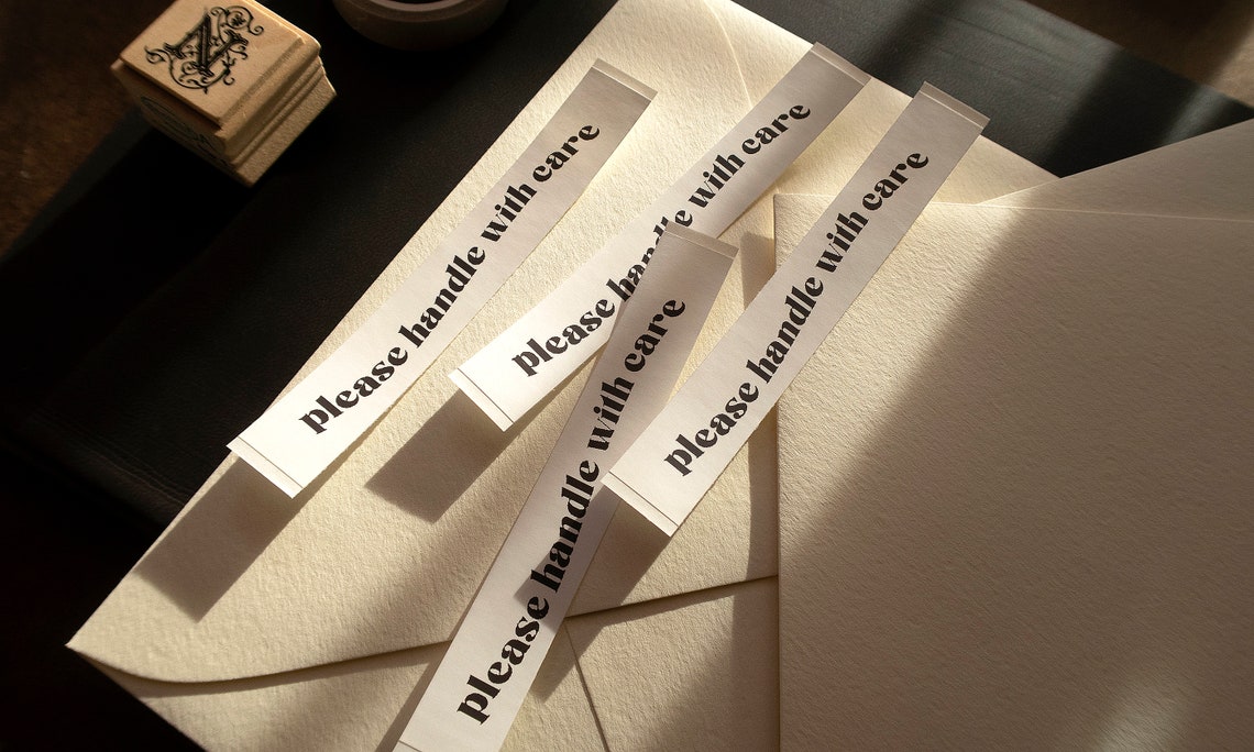 Please Handle With Care Stickers - Etsy