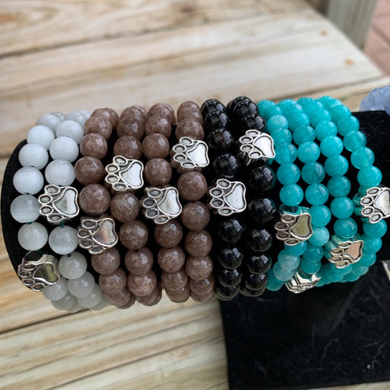 Paw Print Bracelet - Etsy