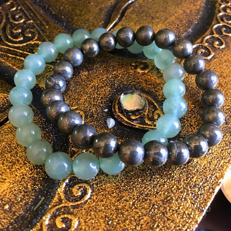 Pyrite Bracelet - Etsy