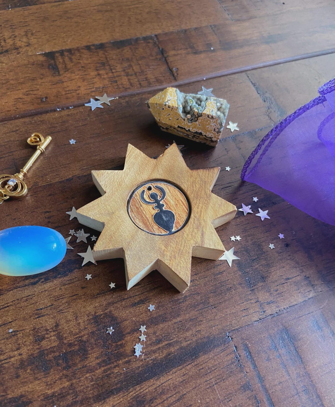 Goddess Wooden Star, Altar Place Decor, Transcendence, Meditation ...