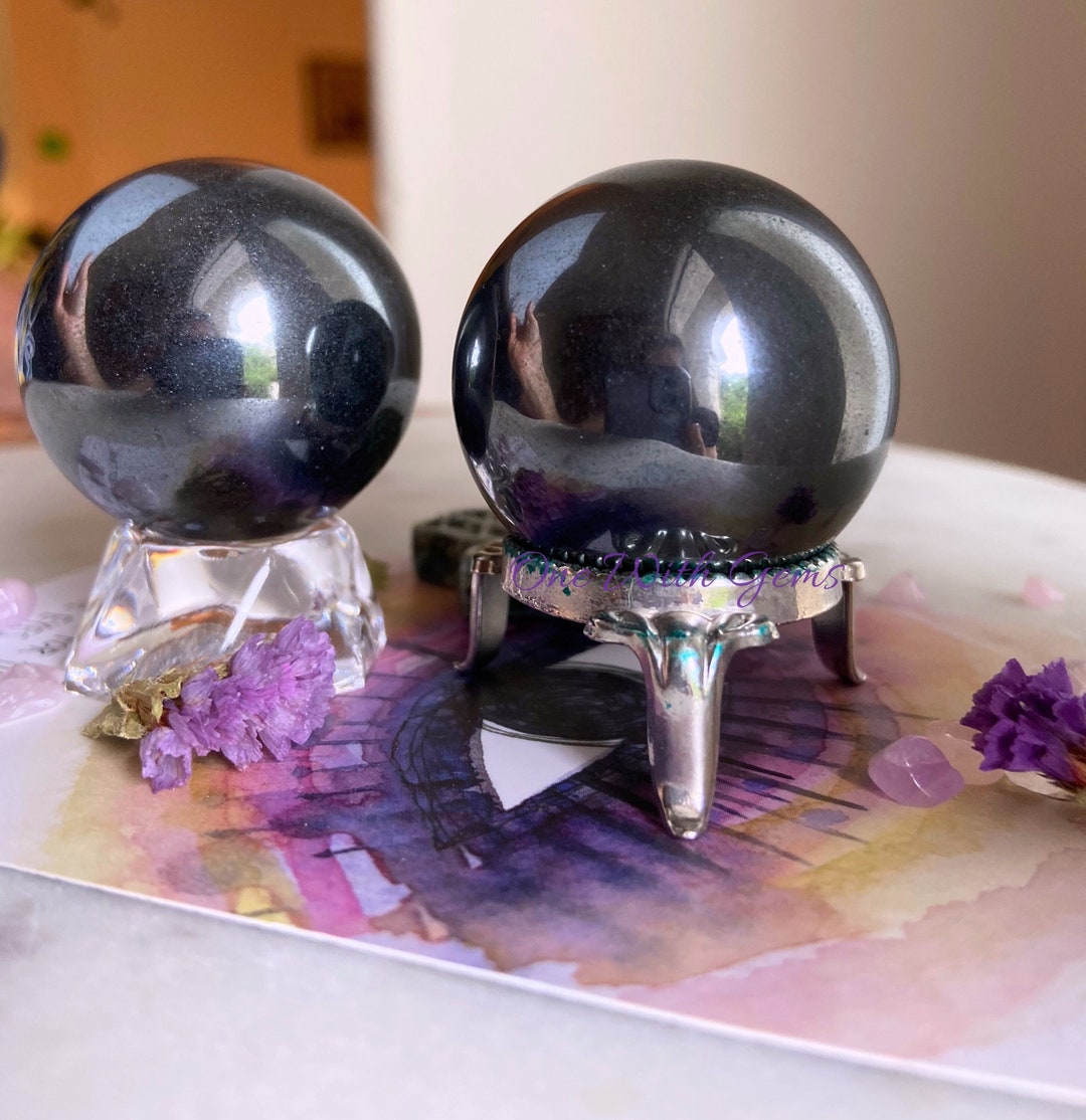 Hematite Sphere Crystals - High Quality, Healing Crystal, Gemstone, Orb ...