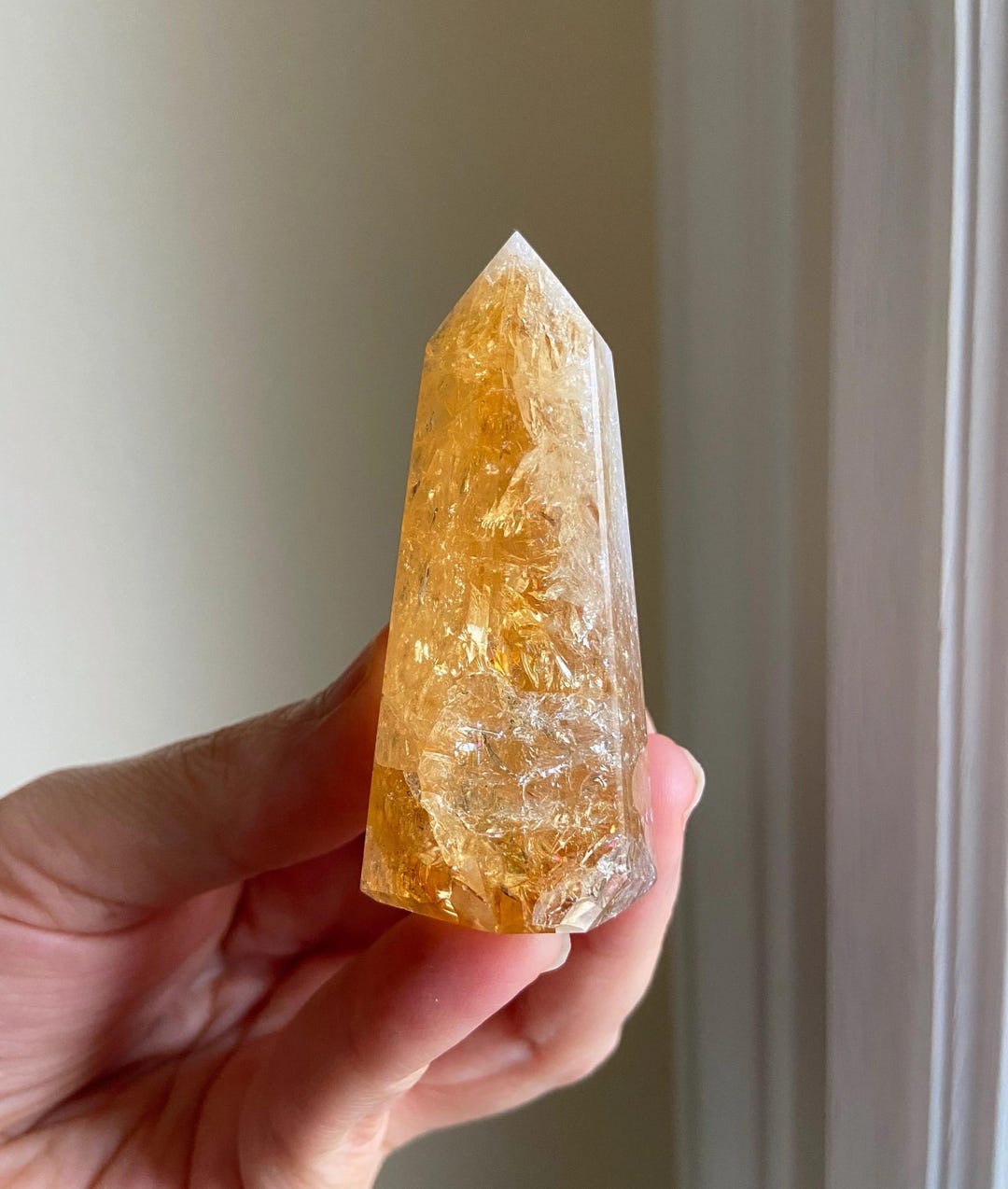 Citrine Tower, Healing Crystal, Healing Gemstone, Prosperity Crystal ...