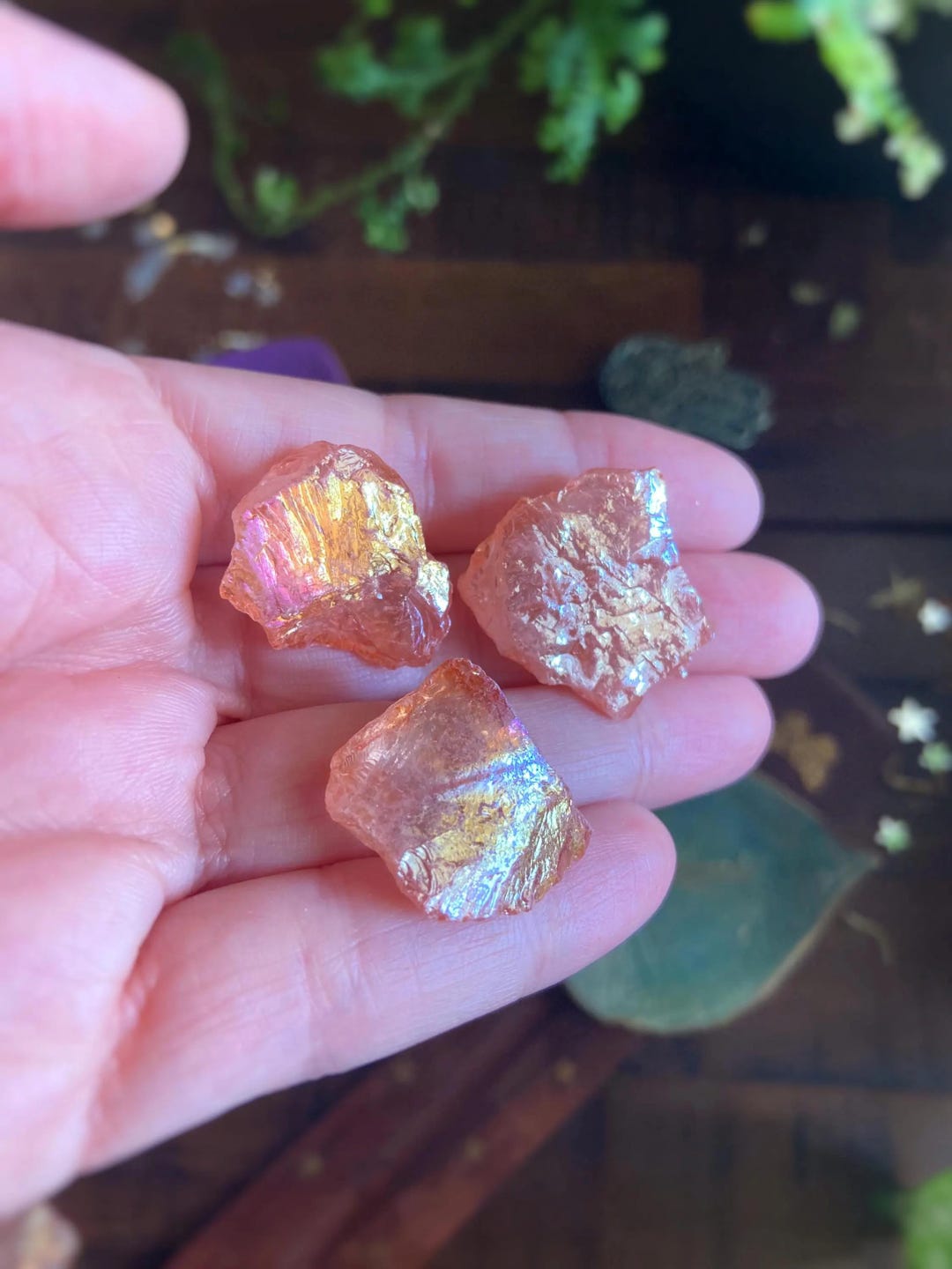 High Quality Apricot Angel Aura Quartz Crystals, Raw Crystal, Rough ...
