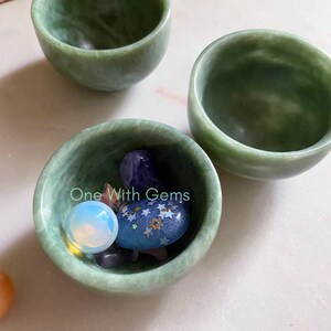 Jade Bowl Healing Crystal || Jade Gemstone Bowl - Etsy