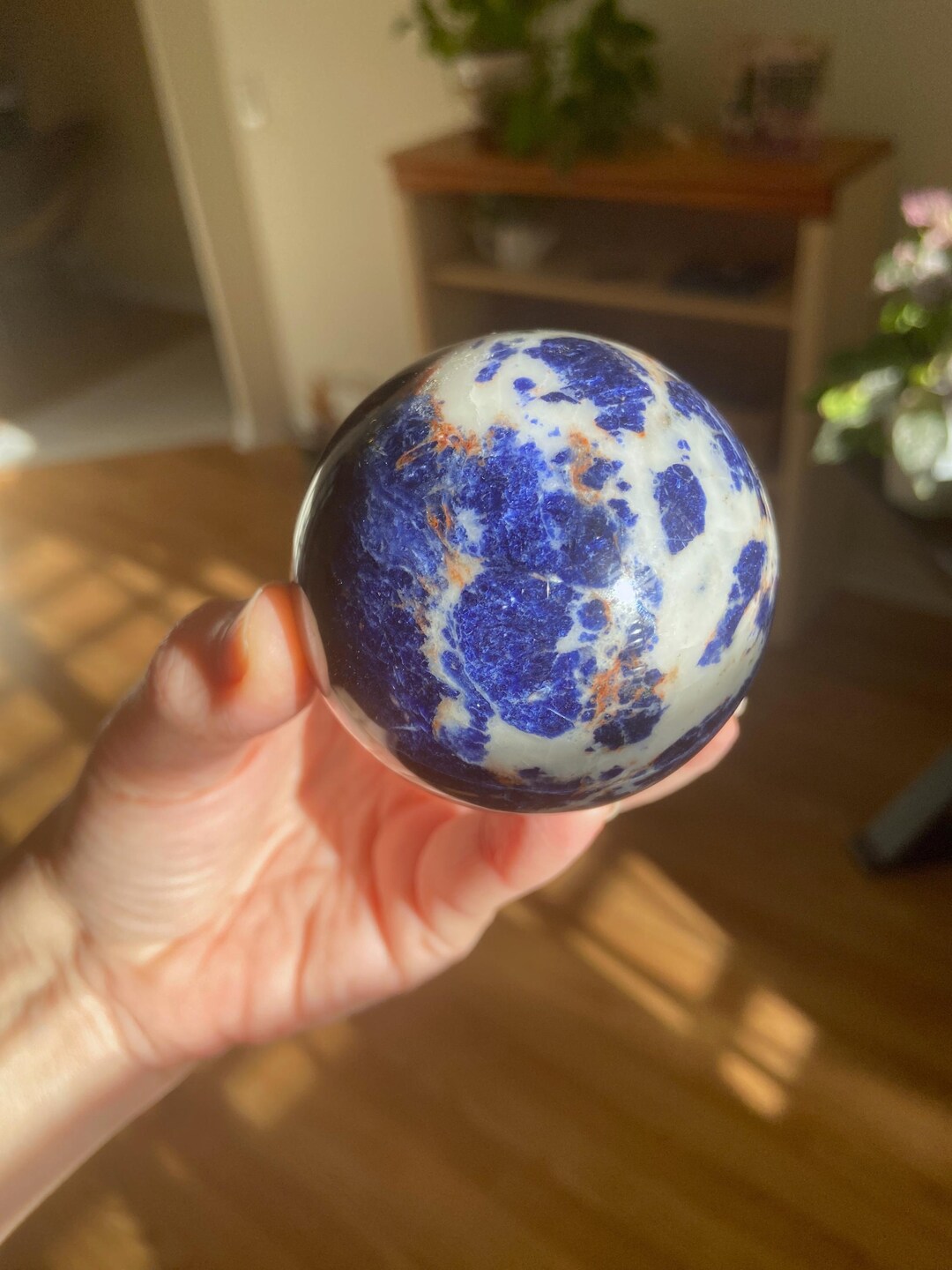 Stunning Sodalite Sphere // High Quality Colorful Sodalite Healing ...
