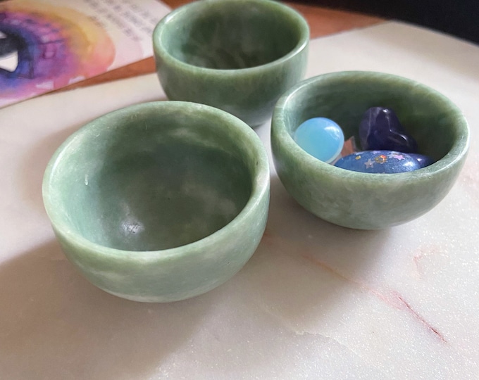 Jade Bowl Healing Crystal Jade Gemstone Bowl - Etsy