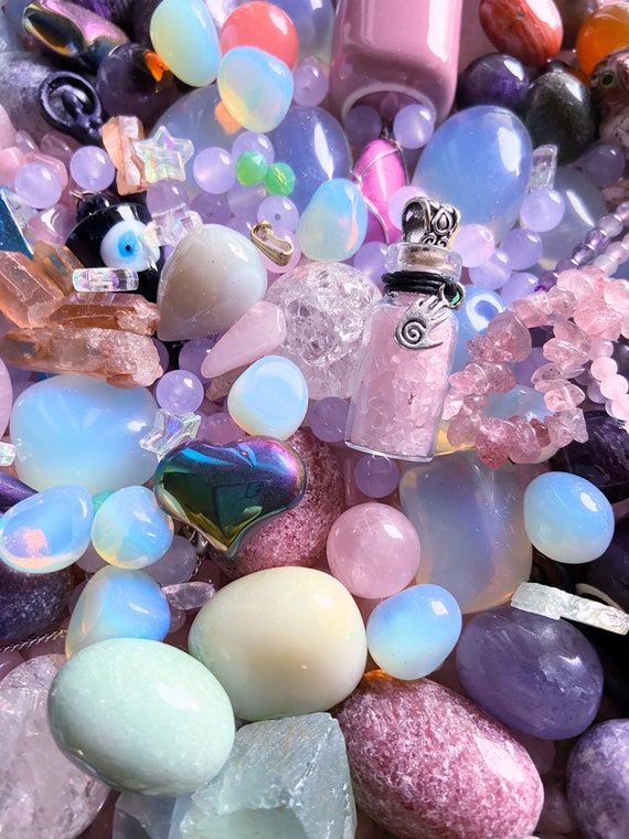 Crystal Confetti Scoop Mixed Tumbled Gemstones Raw Stones - Etsy