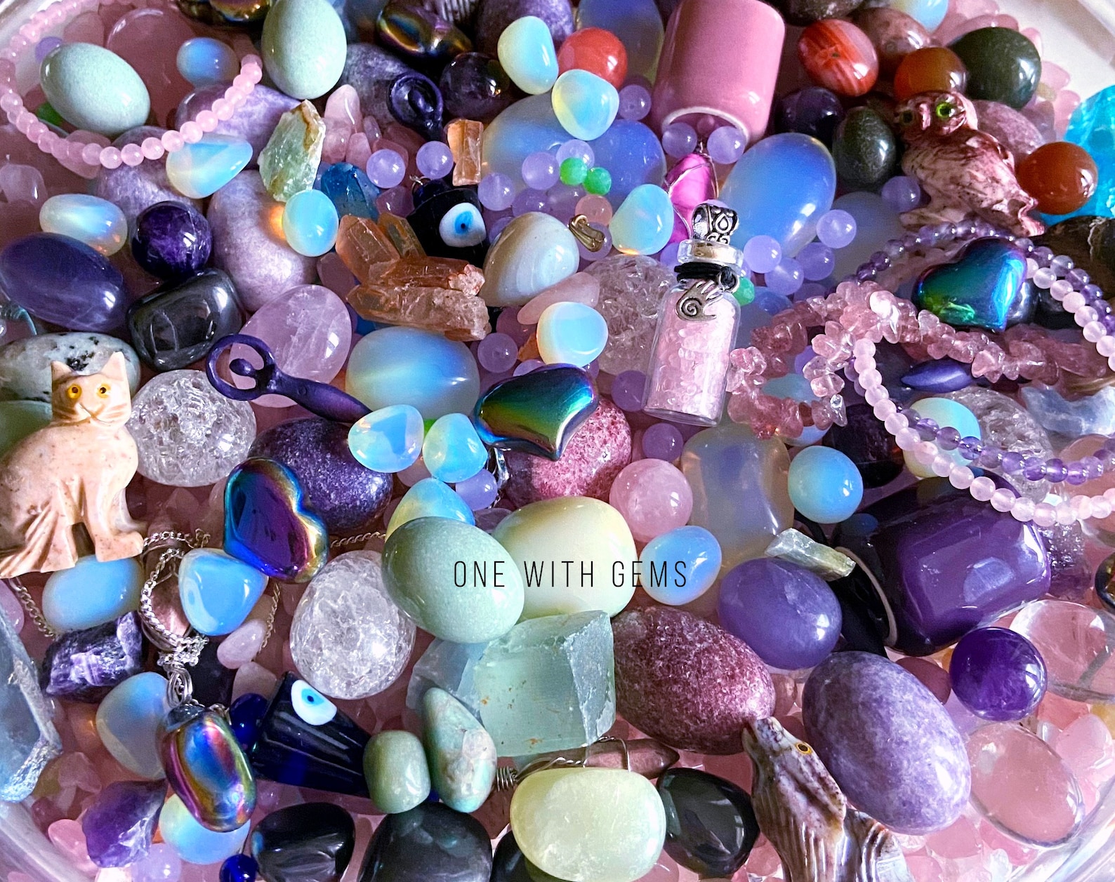 Crystal Confetti Scoop Mixed Tumbled Gemstones Raw Stones - Etsy