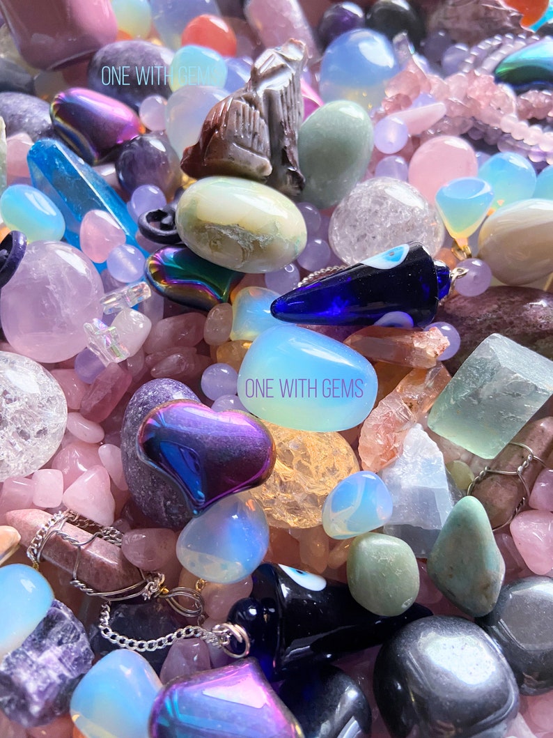 Crystal Confetti Scoop Mixed Tumbled Gemstones Raw Stones - Etsy