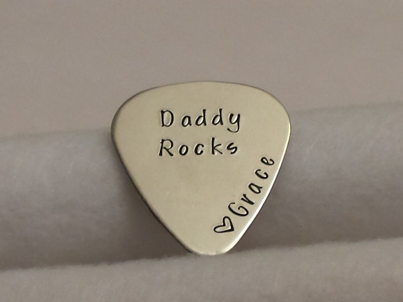 Father's Day guitar pick | Etsy