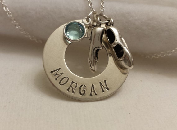 Tap dance necklace tap dancing initial necklace tap shoes | Etsy