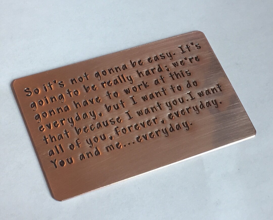 Wallet Insert Card Long Distance Relationship Gift - Etsy