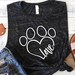 Pawprint Muscle Tank Muscle Tee Dog Owner Tank Love Dogs Shirt Dog ...