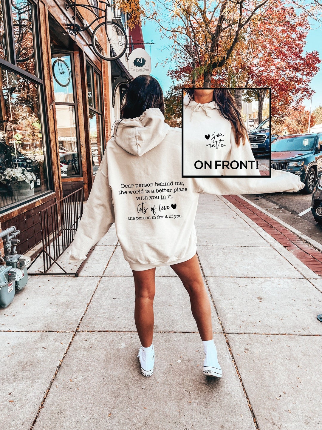 Dear Person Behind Me Hoodie, You Matter Hoodie, Motivational Hoodie ...