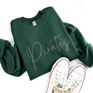 Custom Team Name Sweatshirt, Mascot Sweatshirt, Puff Print, Embossed ...