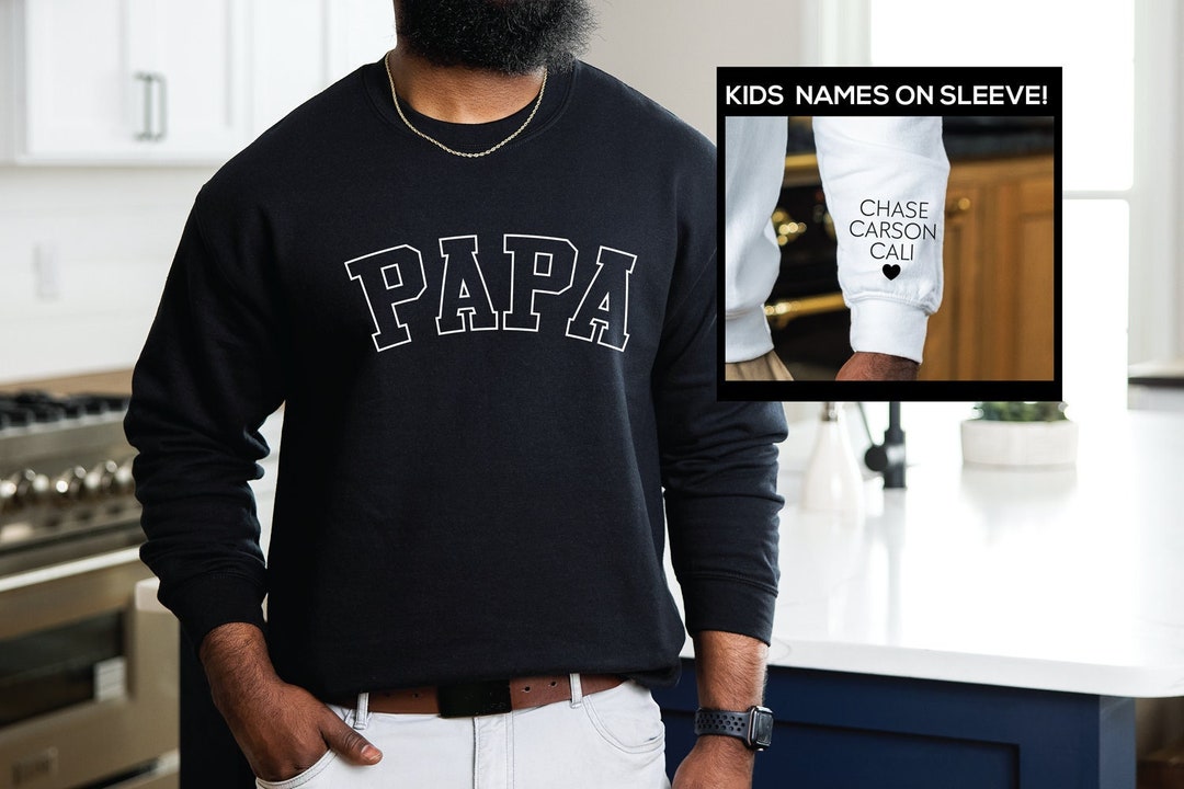 Papa Sweatshirt, Grandpa Sweatshirt, Papa Swaeter, Papa Shirt ...