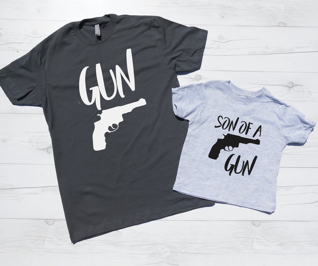 Fathers Day Shirts Fathers Day Shirt Set Father Son Shirts Gun and Son ...