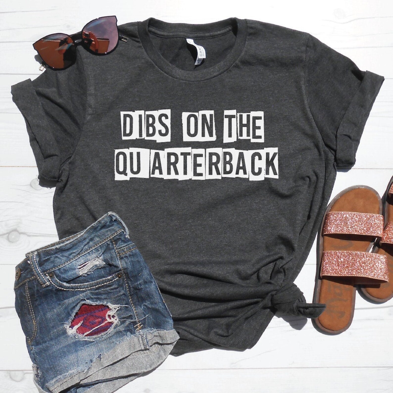 Dibs on the Quarterback Shirt Football Tee Cute Football - Etsy