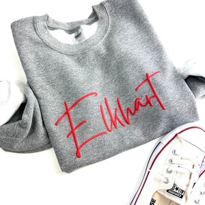 Custom Team Name Sweatshirt, Mascot Sweatshirt, Puff Print, Embossed ...