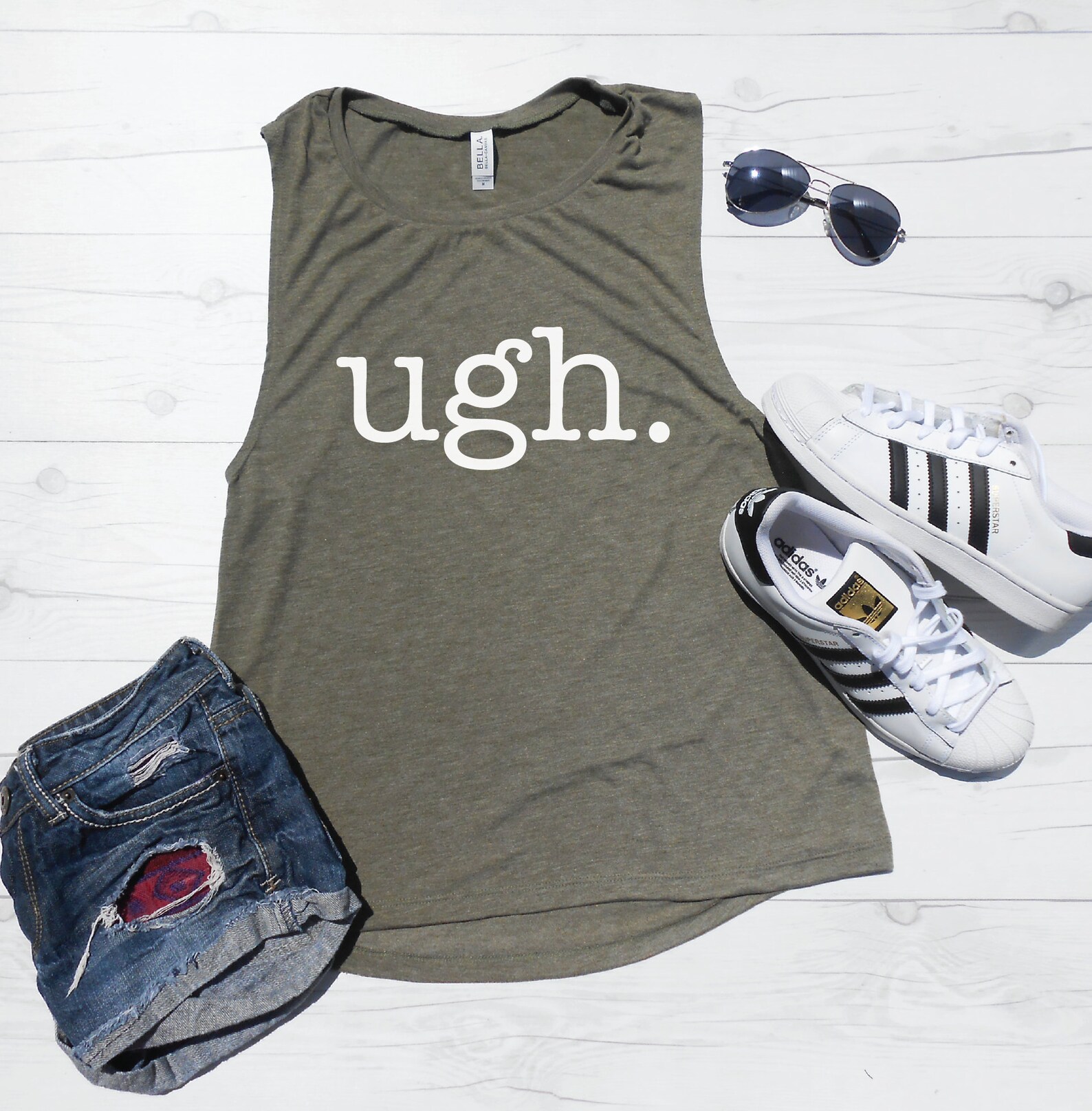 Ugh Women's Workout Tank Women's Tee Muscle Tee - Etsy