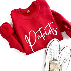 Custom Team Name Sweatshirt, Mascot Sweatshirt, Puff Print, Embossed ...