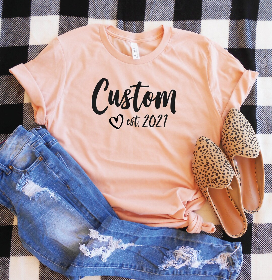 Custom Name Est Shirt Grandma Est Custom T-shirt New Grandma Est Year ...