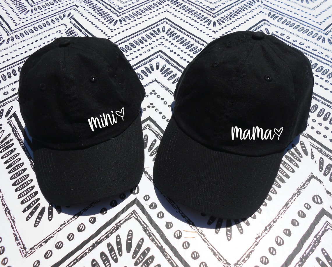 Mama and Mini Hats / Mama Baseball Cap / Mama Hat / Mini Hat / - Etsy